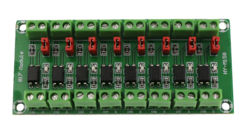 8 Channel Optocoupler module - Lys - Softgenie